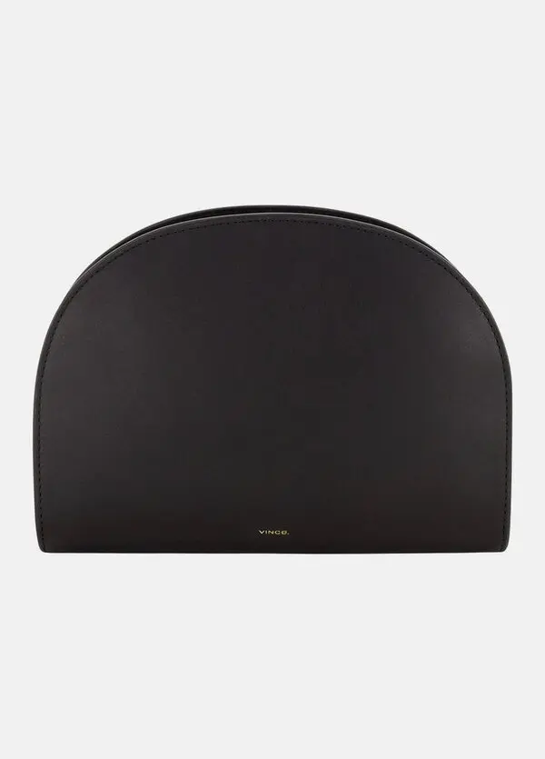 Vince Nappa Leather Crossbody Wallet - Black