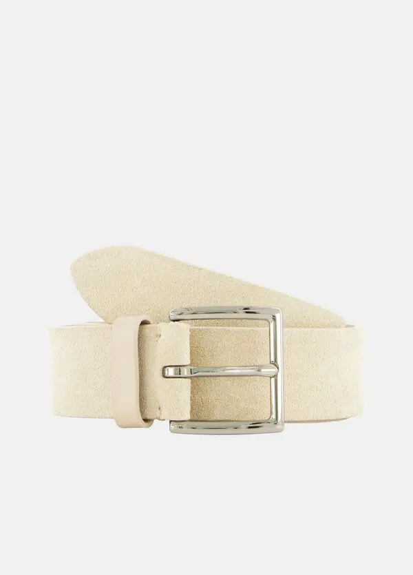 Vince Liam 35mm Suede Leather Belt - Sandstorm