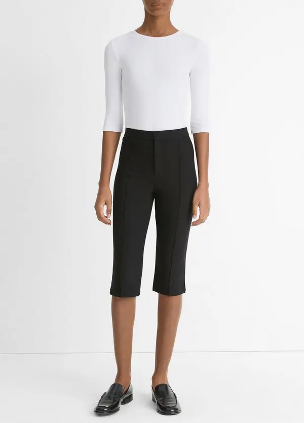 Vince Elbow-sleeve Crew Neck T-shirt - Optic White