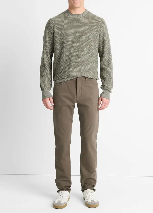Vince Dylan Slim 5-pocket Peached Stretch-cotton Pant - Frog