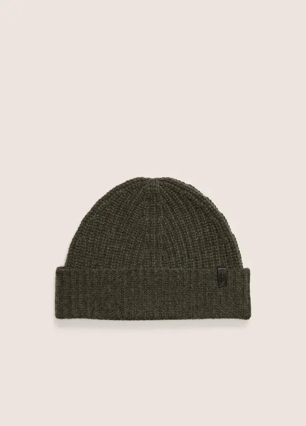 Vince Cashmere Shaker-stitch Beanie - Night Leaf