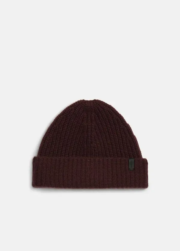 Vince Cashmere Shaker-stitch Beanie - Port