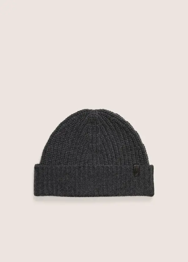 Vince Cashmere Shaker-stitch Beanie - Tarmac