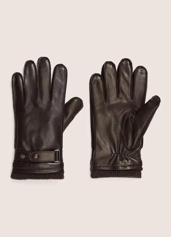 Vince Leather Gloves With Cashmere Lining - Midland