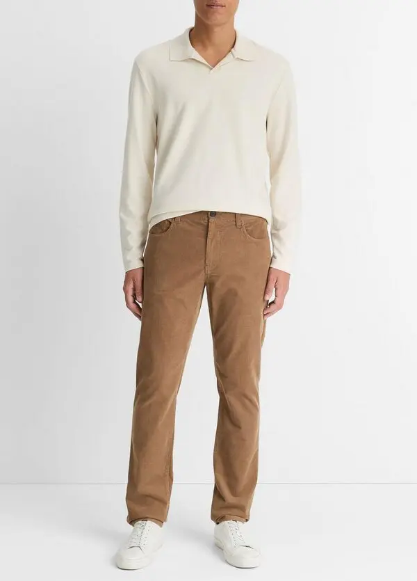 Vince Dylan Slim Fit 5-pocket Stretch Corduroy Pants - Cedar