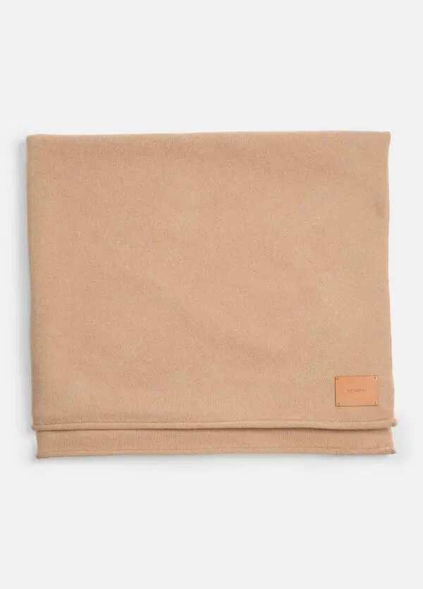 Vince Plush Cashmere Blanket Wrap - Camel