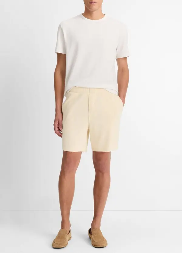 Vince Cotton Bouclé Pull-on Short - Bone