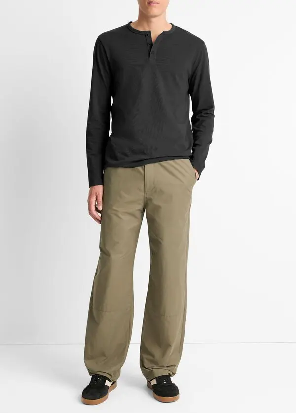 Vince Garment Dye Cotton Long-sleeve Henley
