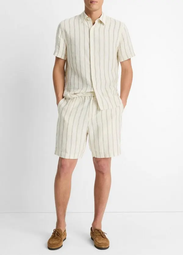 Vince Mesa Stripe Hemp Beach Short