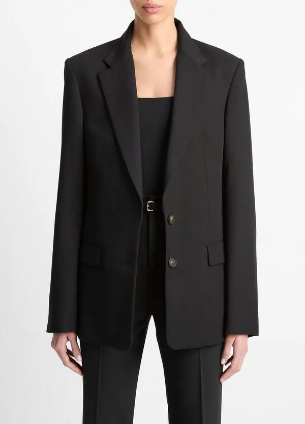 Vince Oversized Blazer With Notched Lapel