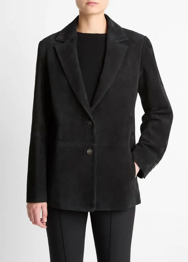 Vince Suede Blazer - Black