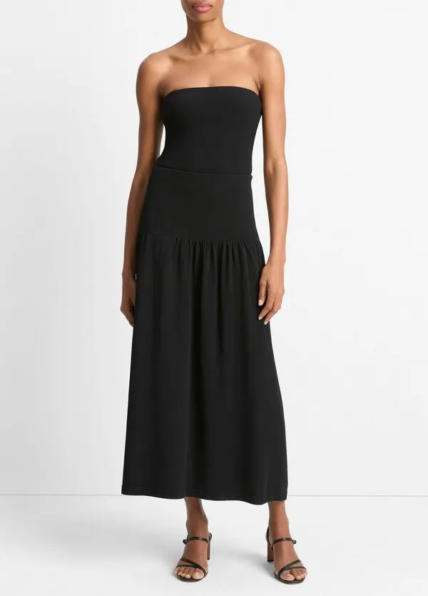 Vince Compact Milano Stitch Drop Waist Skirt