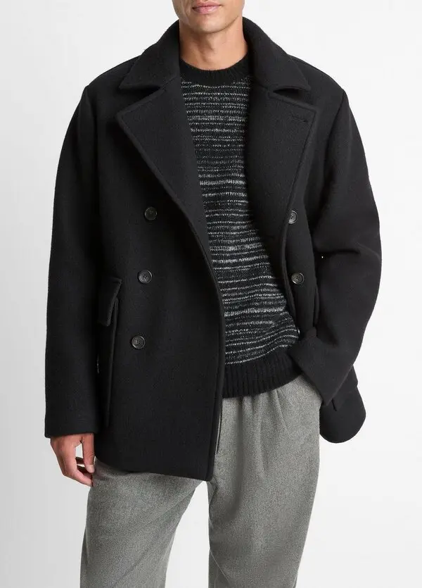 Vince Italian Wool-blend Peacoat
