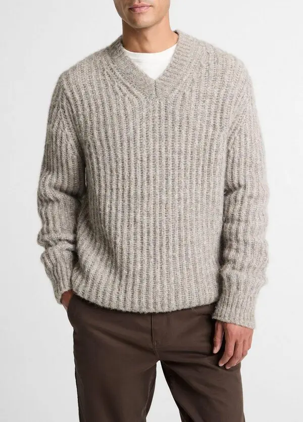 Vince Softspun Alpaca & Wool-blend V-neck Sweater