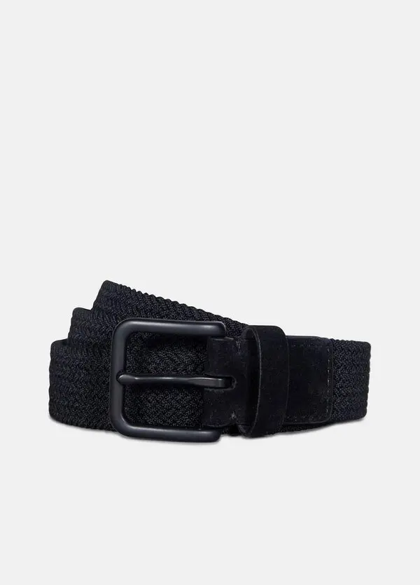 Vince 32mm Stretch-woven Belt - Black