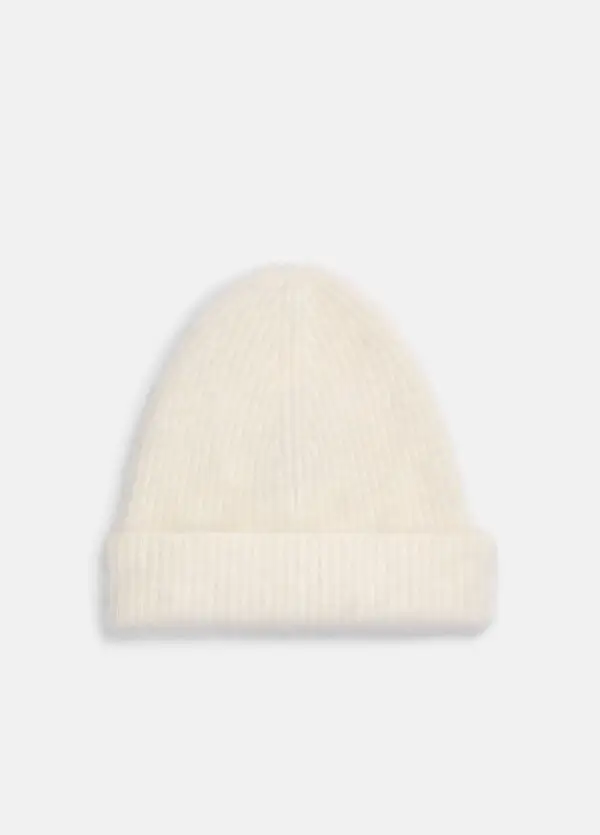 Vince Brushed Cashmere Beanie - Ivory