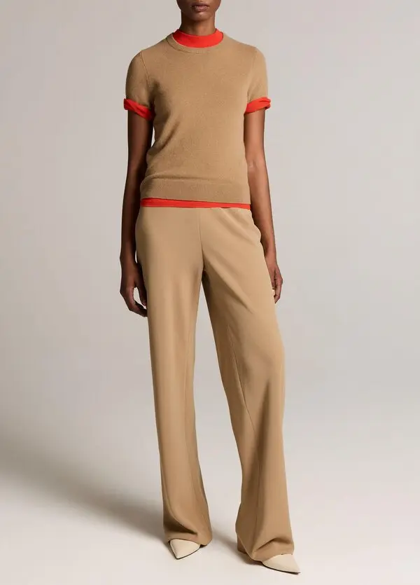 Vince Colette High-rise Crepe Bias Pant - Carmello