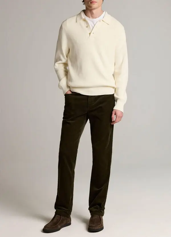 Vince Dylan Slim Fit Stretch Corduroy Pants - Night Leaf