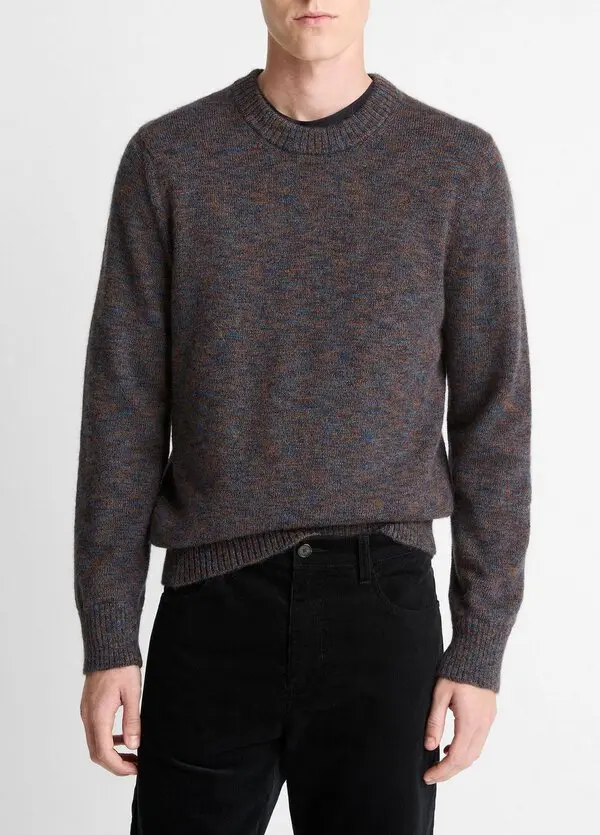 Vince Multi-mix Alpaca-merino Wool Crew Neck Sweater