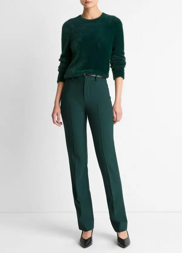 Vince Cotton-blend Slim Cigarette Pant - Juniper