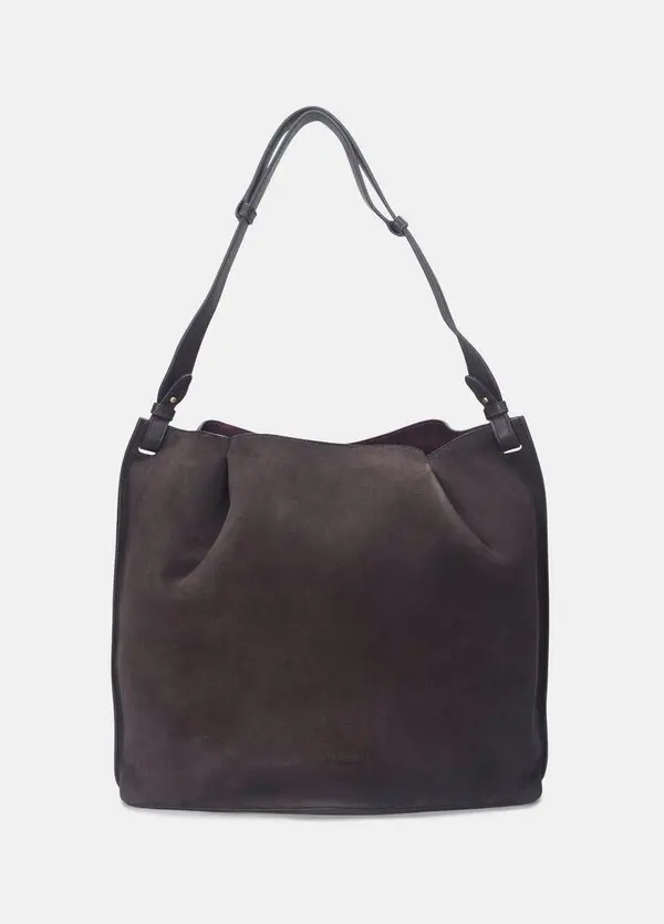 Vince Ava Leather Bucket Bag - Cacao