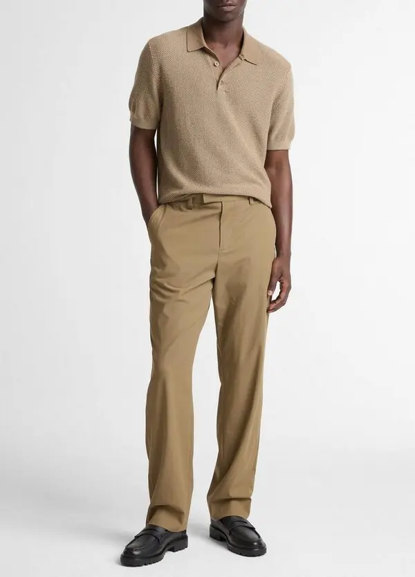 Vince Louie Relaxed Cotton Extended-tab Trouser