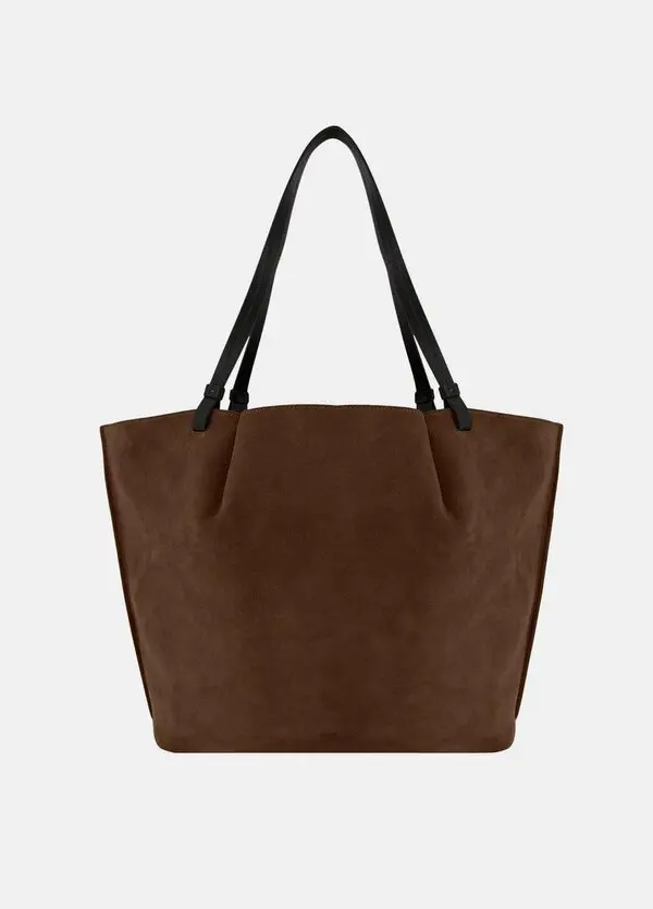 Vince Ava Suede Tote - Chocolate