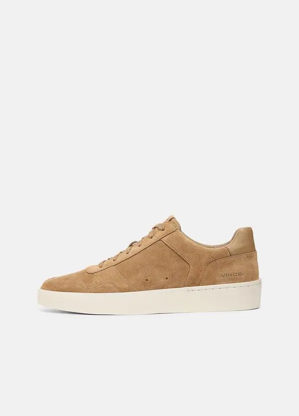 Vince Peyton Leather Lace-up Sneakers - New Camel