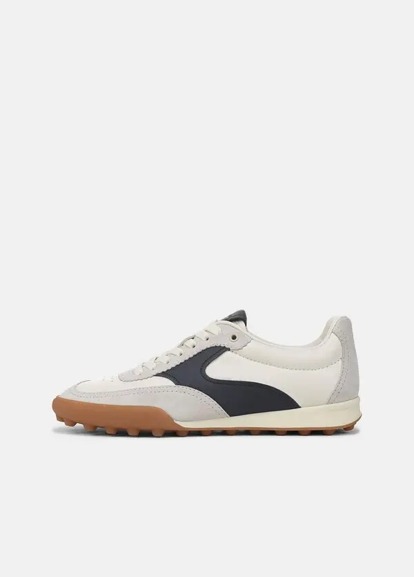 Vince Silverlake Suede And Leather Trainers - Horchata/night Star