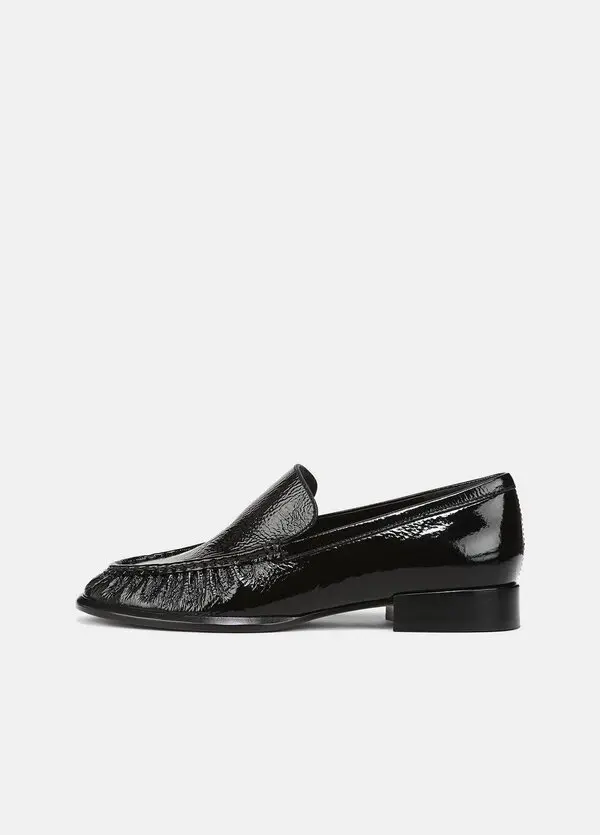 Vince Nora Patent Leather Loafers - Black