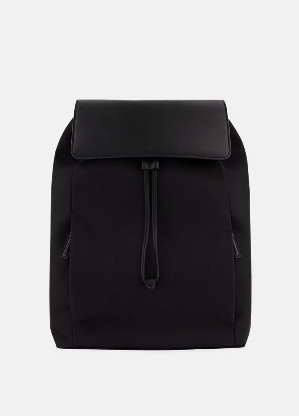 Vince Drayton Nylon Flap Backpack - Black