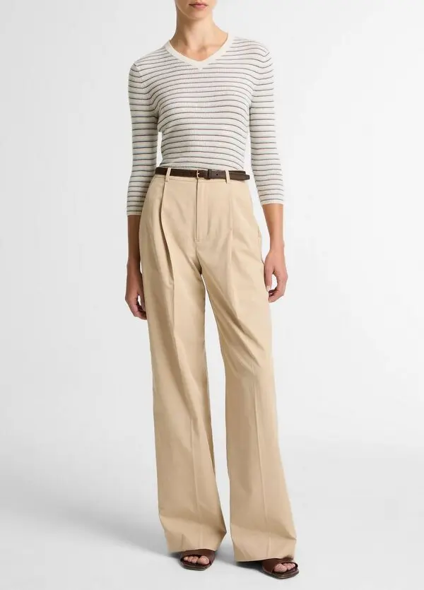 Vince Camille Pleated Wide-leg Trousers - Wheatstone