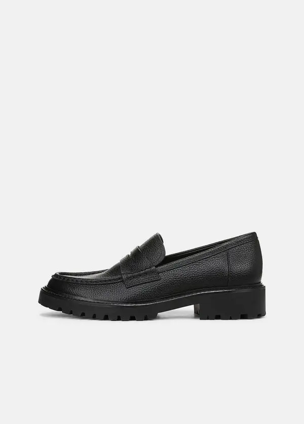 Vince Delmore Leather Lug-sole Loafer