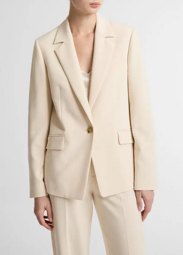 Vince Single-breasted Blazer - Ecru