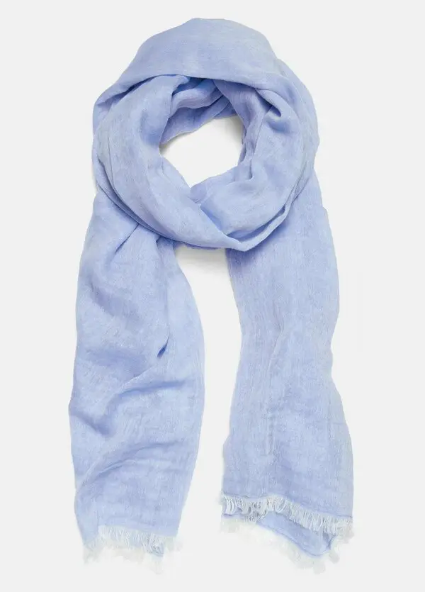 Vince Cotton Gauze Bi-color Scarf - Papyrus/aria