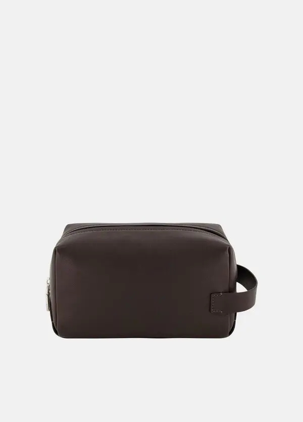 Vince Leather Dopp Kit - Tobacco