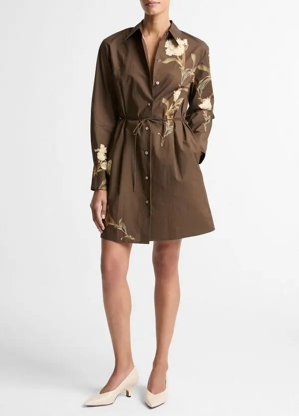 Vince Iris Cotton Shirt Dress