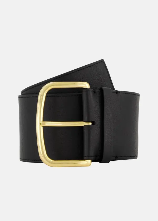 Vince Kaia 76mm Waist Belt - Black