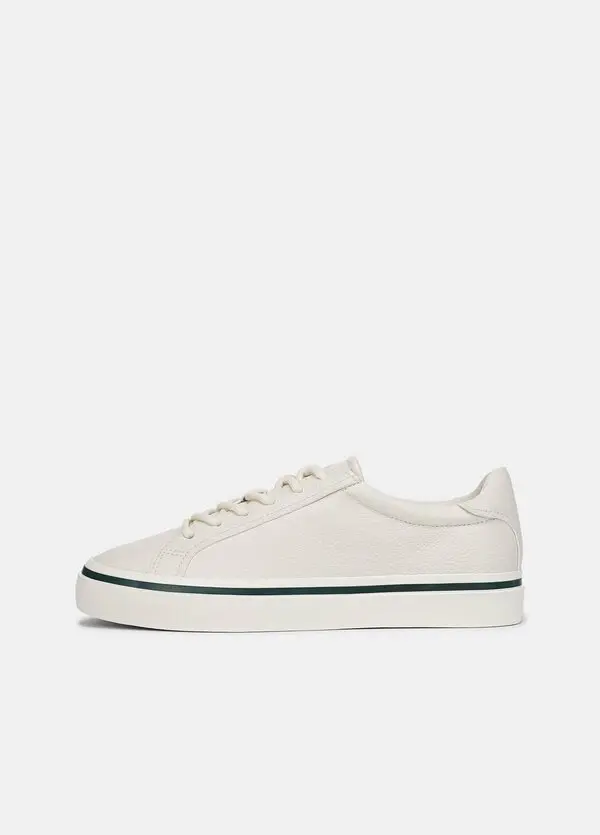 Vince Monterey Leather Lace-up Sneakers - Milk