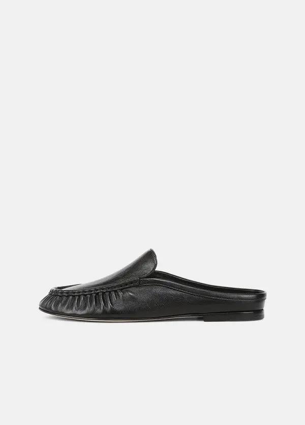Vince Tevin Leather Mule - Black