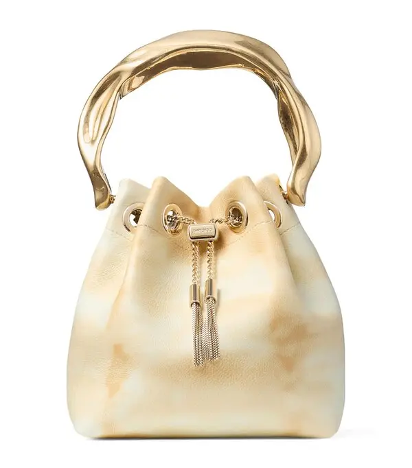 JIMMY CHOO Bon Bon Lambskin Top-handle Bag