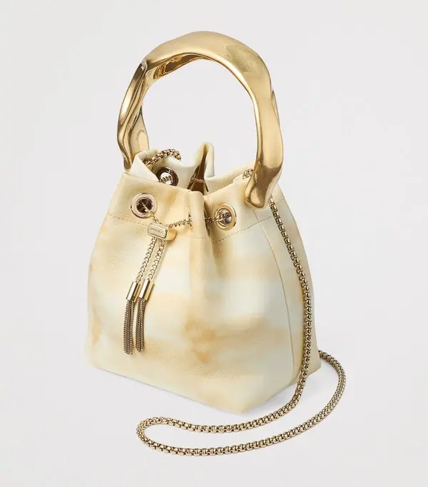 JIMMY CHOO Bon Bon Lambskin Top-handle Bag