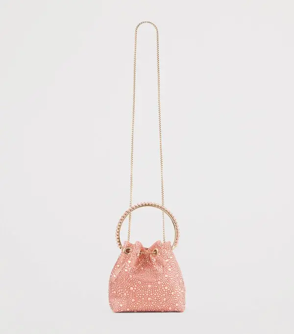 JIMMY CHOO Bon Bon Embellished Drawstring Bag