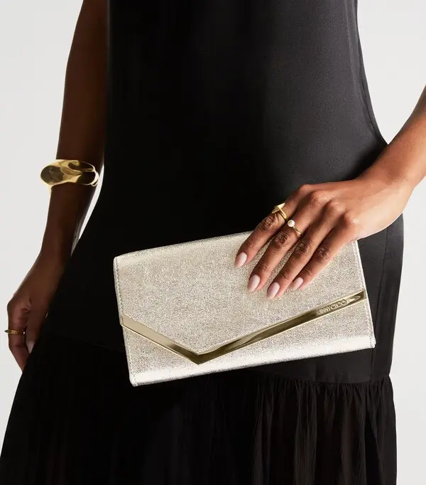 JIMMY CHOO Emmie Clutch Bag - Silver