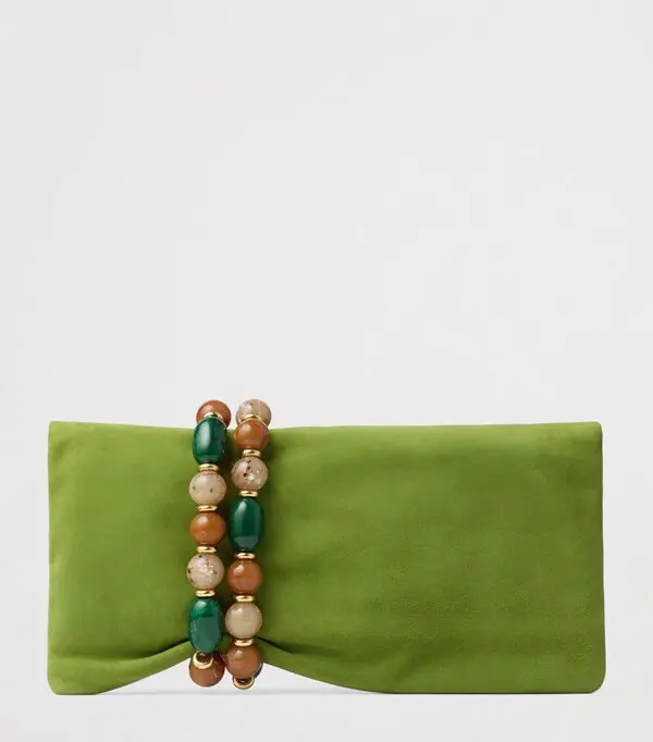 JIMMY CHOO Zandra Lambskin Clutch Bag