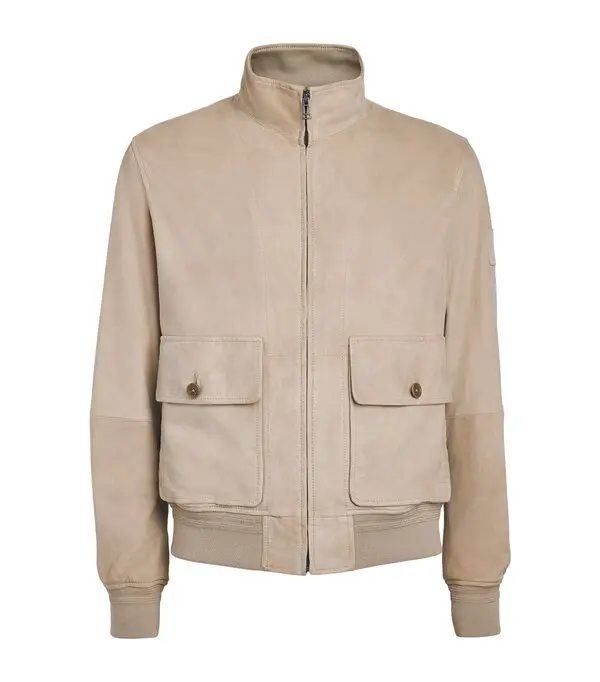 Belstaff Seaway Suede Bomber Jacket