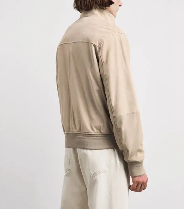 Belstaff Seaway Suede Bomber Jacket