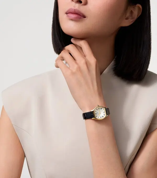Cartier Tortue Yellow And Diamond Watch