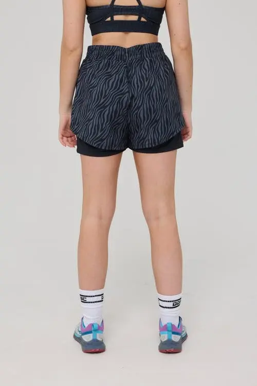 OOSC Elite 2-in-1 Performance Shorts - Black Tiger
