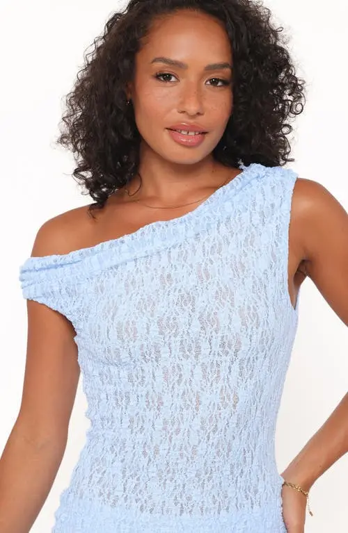 PETAL & PUP Faeriel One-shoulder Knit Top